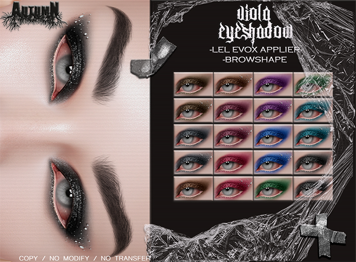 Second Life Marketplace - AUTUMN-VIOLA EYESHADOW LEL EVOX APPLIER