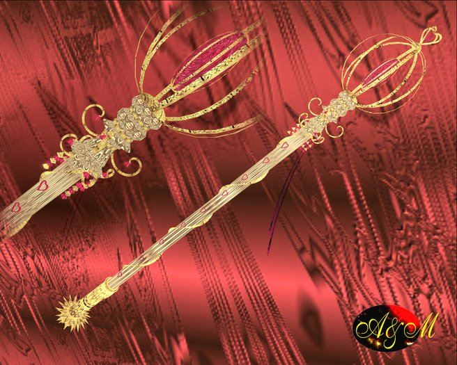Second Life Marketplace - Princess Golden Scepter *BOX
