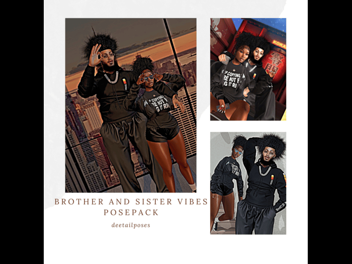 Second Life Marketplace - Brother And Sister Vibes Posepack