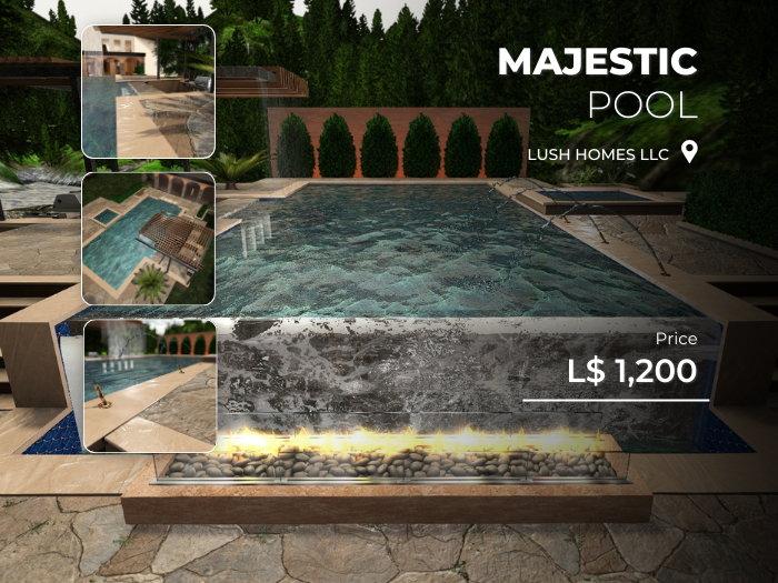 Second Life Marketplace - LUSH HOMES-MAJESTIC POOL