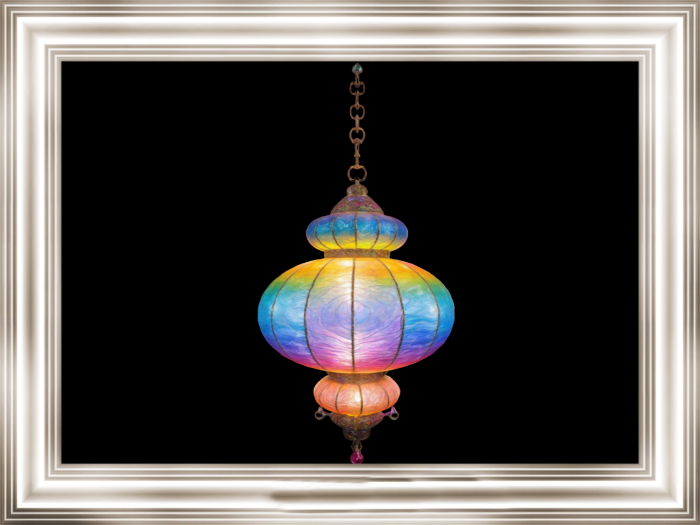 Second Life Marketplace - HB: Rainbow Hanging Lamp prop FULL PERM