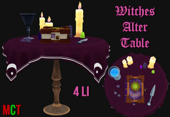 Second Life Marketplace - :::SAGE::: Witches Alter Table