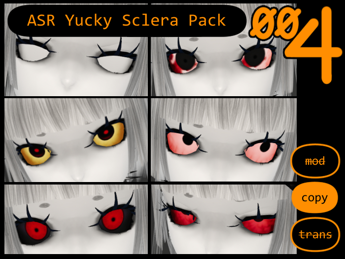 Second Life Marketplace - 004 - ASR Yucky Sclera Pack