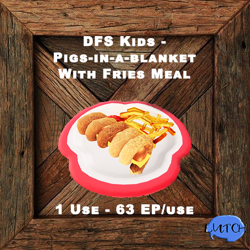 Second Life Marketplace - DFS Kids - Pigs-in-a-blanket With Fries Meal ...