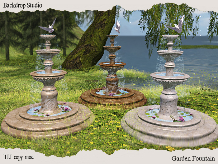 Second Life Marketplace - Garden Fountain