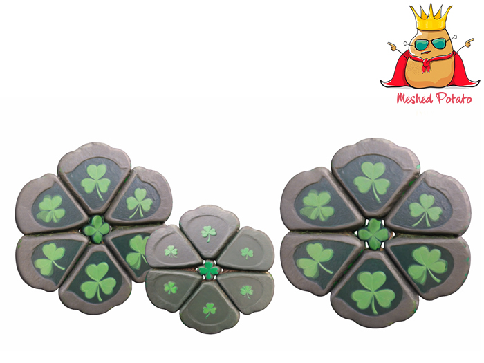 Second Life Marketplace - St. Patrick's Day Stone Shamrock Full Perm