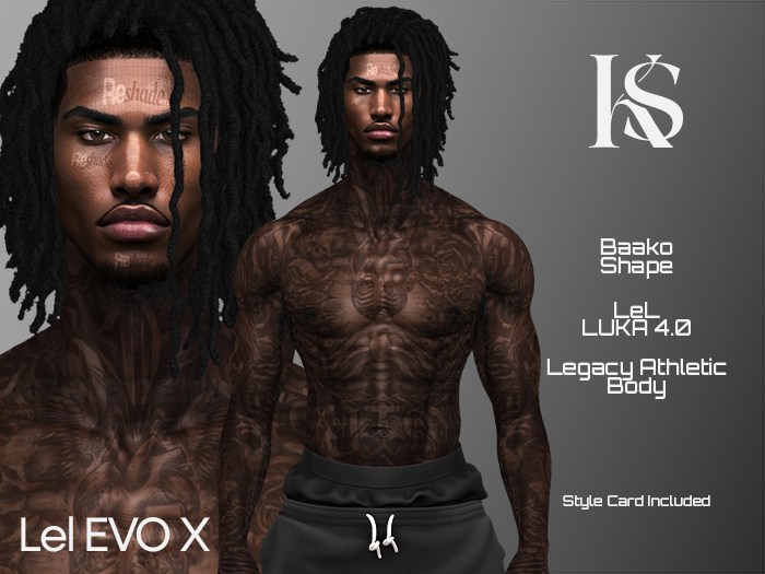 Second Life Marketplace - HAIEK SHAPE - BAAKO LUKA LEGACY ATHLETIC SHAPE