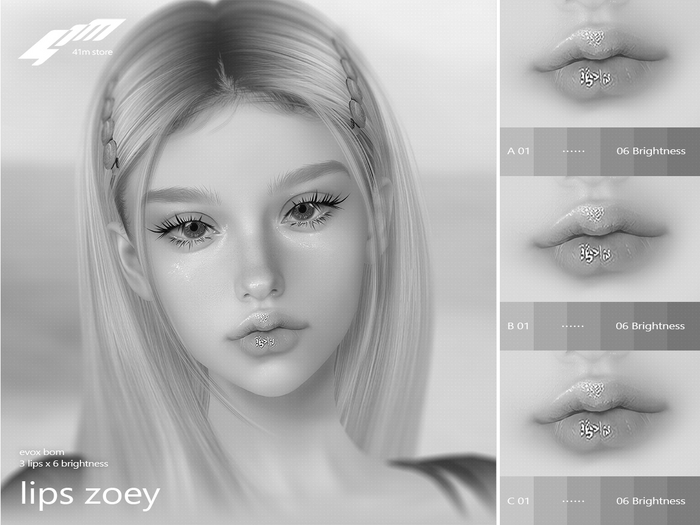 Second Life Marketplace - (DEMO) 41m / Lips Zoey / EvoX