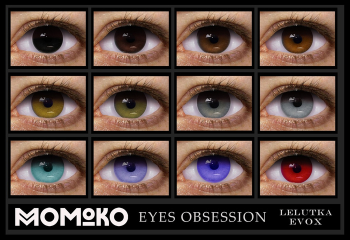 Second Life Marketplace - [Momoko] - Eyes Obsession Lelutka Evox