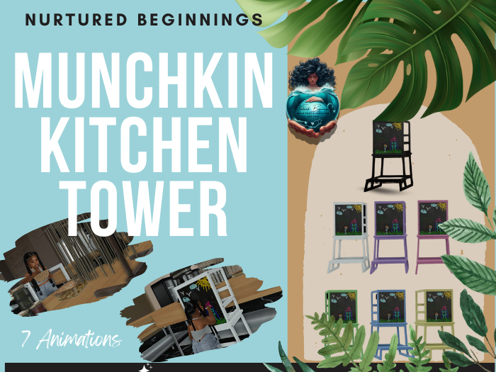 Second Life Marketplace - {NNM} Munckin Kitchen Tower (White)