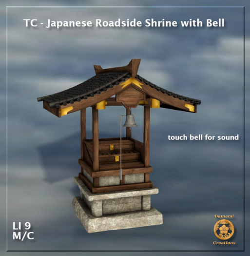 Second Life Marketplace - TC - Japanese Roadside Shrine with Bell