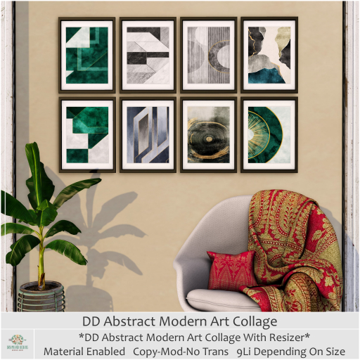 Second Life Marketplace - DD Abstract Modern Art Collage