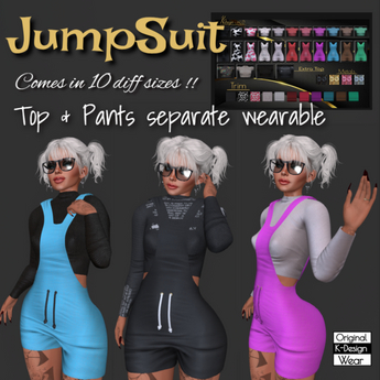 Second Life Marketplace - Jump Suit Pants & Top (HUD)- ADD