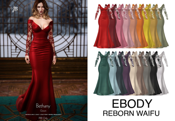 Second Life Marketplace - *Just BECAUSE* Bethany Gown - Reborn Waifu
