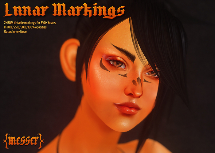 Second Life Marketplace - M! 2K BOM Lunar Markings for EVOX