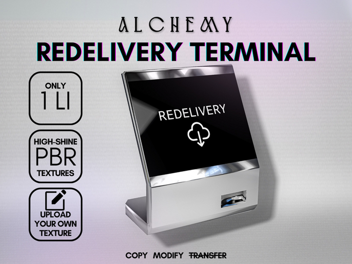 Second Life Marketplace - [ALCHEMY] Redelivery Terminal - CHROME