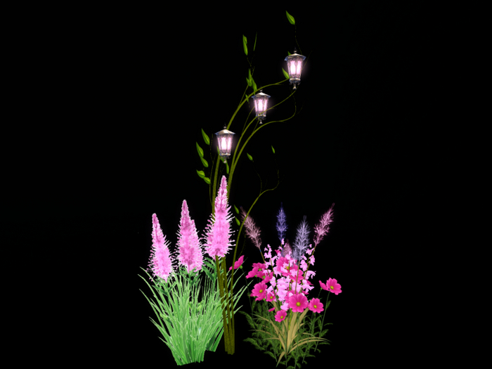 Second Life Marketplace - MC Garden Floral Lantern Patches Pink