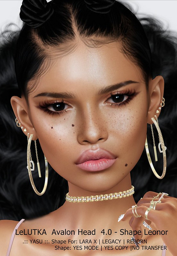 Second Life Marketplace - LeLUTKA Avalon Head 4.0 - Shape Leonor