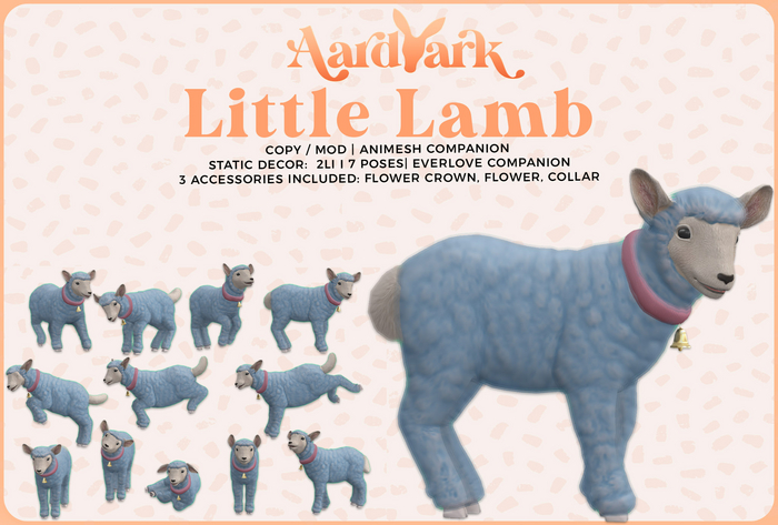 Second Life Marketplace - Aardvark : Little Lamb - Blue