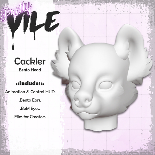 Second Life Marketplace - Pretty V. - Cackler Head DEMO DEMO DEMO DEMO