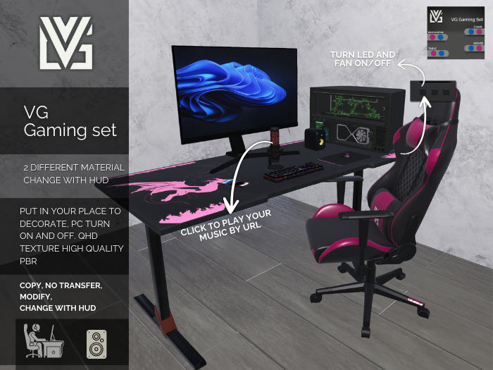 Second Life Marketplace - Viggore// Set Gaming