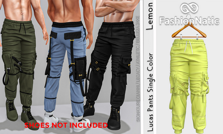 Second Life Marketplace - Pants Lemon Lucas Mens Pants -Signature ...