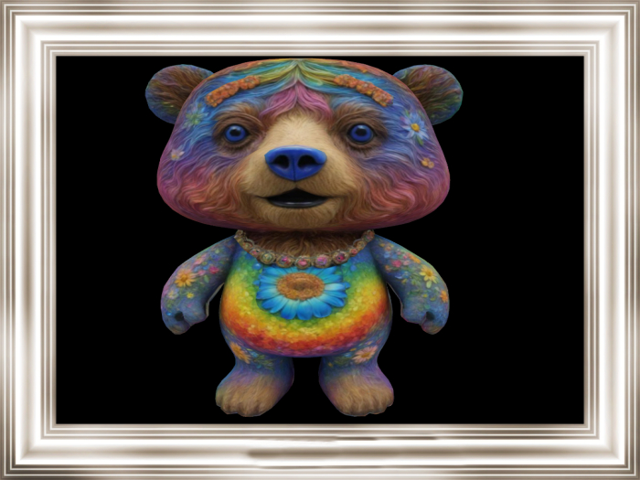 Second Life Marketplace - HB: Hippie Bear Statue FULLPERM