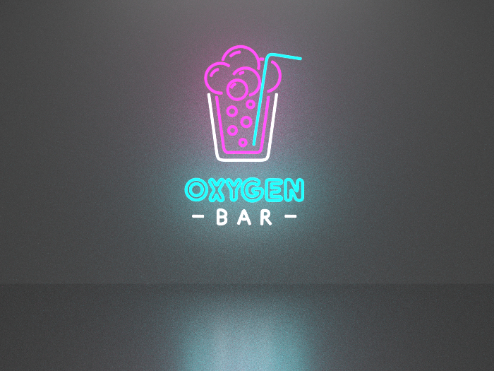 Second Life Marketplace - Oxygen Bar neon sign Full Permission