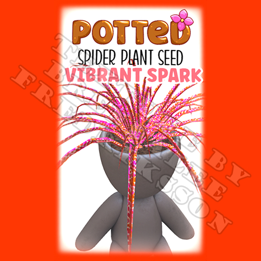 Second Life Marketplace - Potted: Spider Plant Seed: Vibrant Spark ...