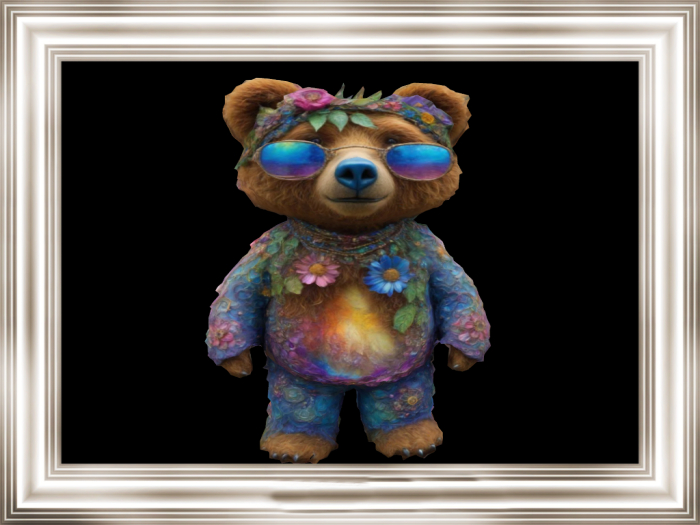 Second Life Marketplace - HB: Hippie Bear Statue FULL PERM