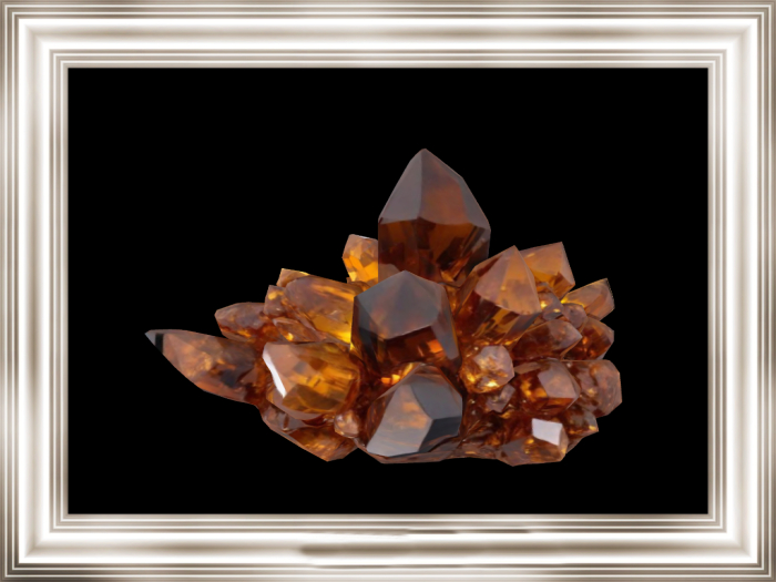 Second Life Marketplace - HB: Topaz Luminous Crystal Cluster Statue ...