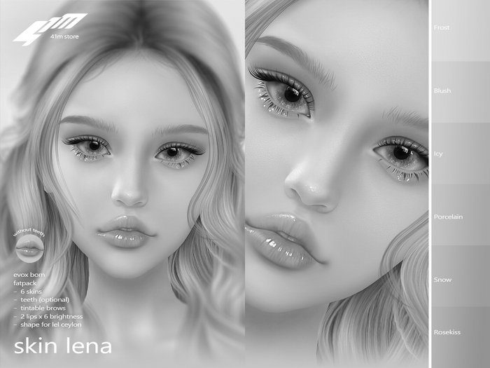 Second Life Marketplace - (DEMO) 41m / Skin Lena / EvoX