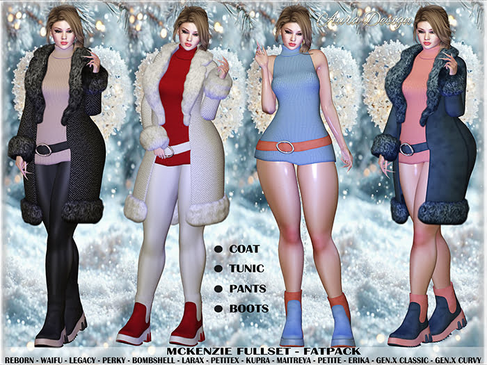 Second Life Marketplace - [Aura Design] Mckenzie FULLSET - FATPACK