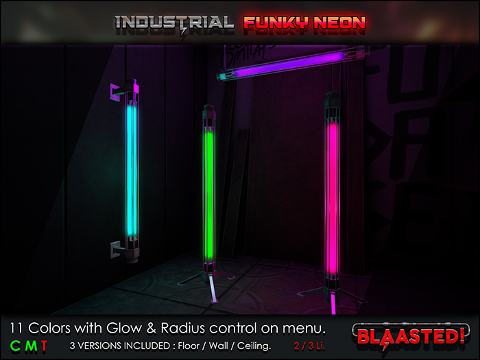 Second Life Marketplace - BLAASTED! - Industrial Funky Neon.