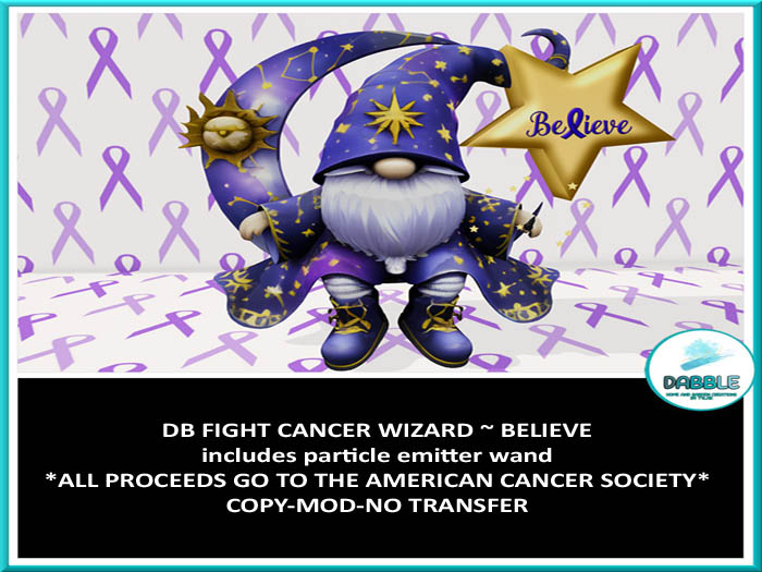 Second Life Marketplace - DB FIGHT CANCER WIZARD ~ BELIEVE ADD ME