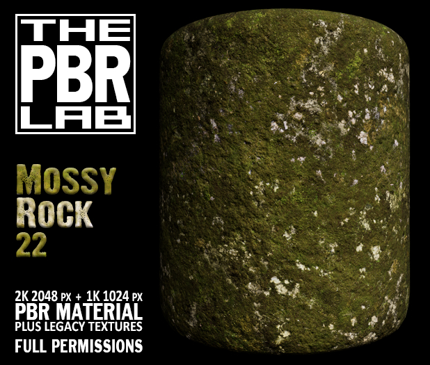 Second Life Marketplace - The PBR Lab - Mossy Rock 22