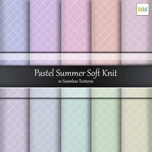 Second Life Marketplace - Pastel Summer Soft Knit 10 Seamless Fabric ...