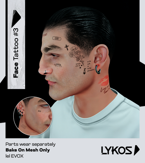 Second Life Marketplace - [LYKOS] Face Tatoo #3