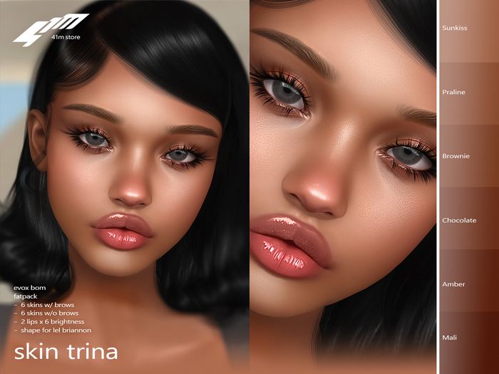 Second Life Marketplace - 41m / Skin Trina / EvoX FATPACK
