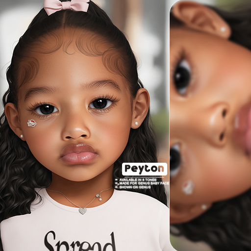 Second Life Marketplace - Toddlers. "Peyton" Skin #Chocolate