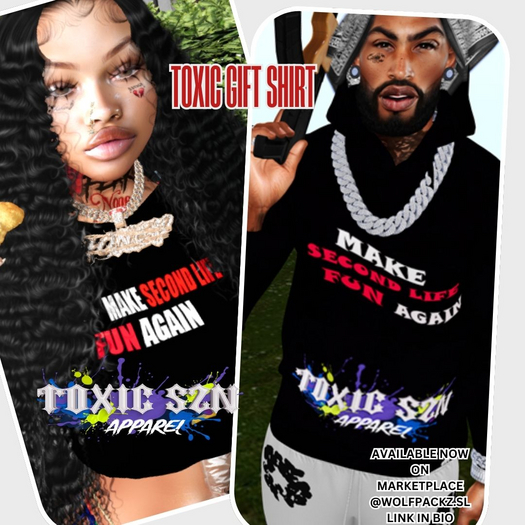Second Life Marketplace - Make Second Life Fun again shirts GIFT PACK M/F