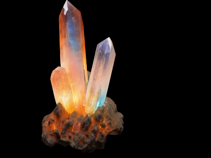 Second Life Marketplace - HB: Luminous Volcano Crystal Cluster FuLL PERM