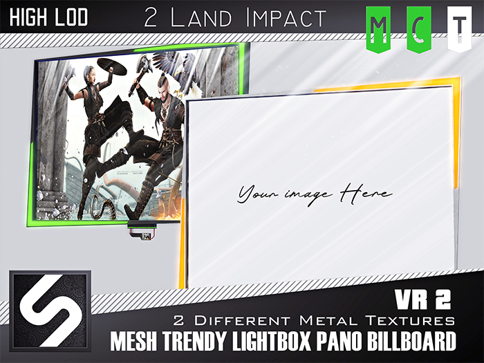 Second Life Marketplace - [SARAC BW] Mesh Trendy LightBox Pano ...