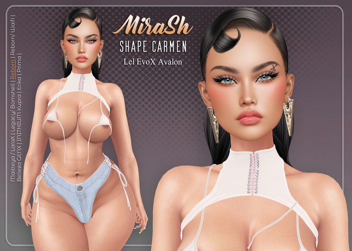 Second Life Marketplace - MiraSh [Shape Carmen] - Lelutka EvoX AVALON 4.0