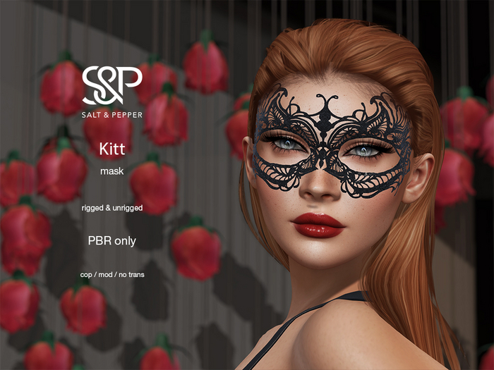 Second Life Marketplace - S&P Kitt lace mask
