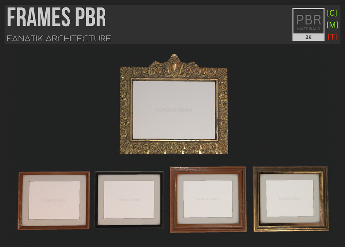 Second Life Marketplace - :FANATIK: Frames PBR - mesh frames with 2K ...