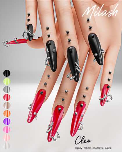 Second Life Marketplace - Milash : Cleo Nails / Almond L