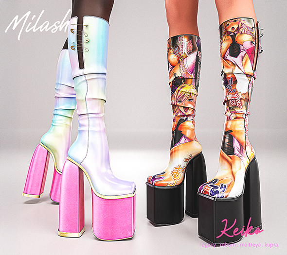 Second Life Marketplace - Milash : Keiko Boots / Icon-Pack