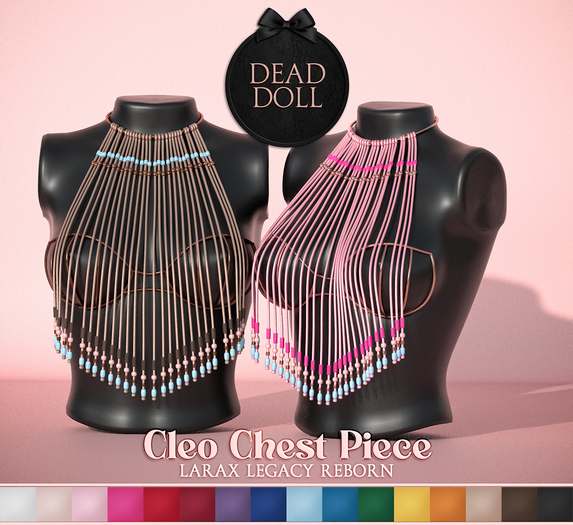 Second Life Marketplace - DEAD DOLL - Cleo Chest Piece - Fatpack