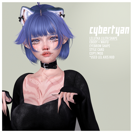 Second Life Marketplace - CYBERTYAN- LILITH shape/ Lelutka- LILITH head